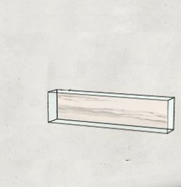 Pensile in vetro e Xglass Calacatta | Outlet LAGO